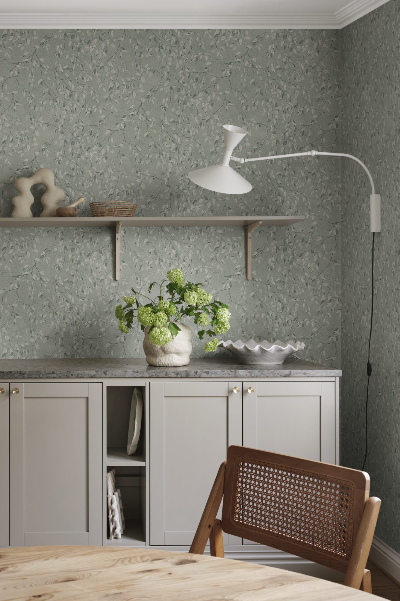 Sandberg Wallpaper – Lise forest green S10345 – Tapeter på Tapetshopen.se